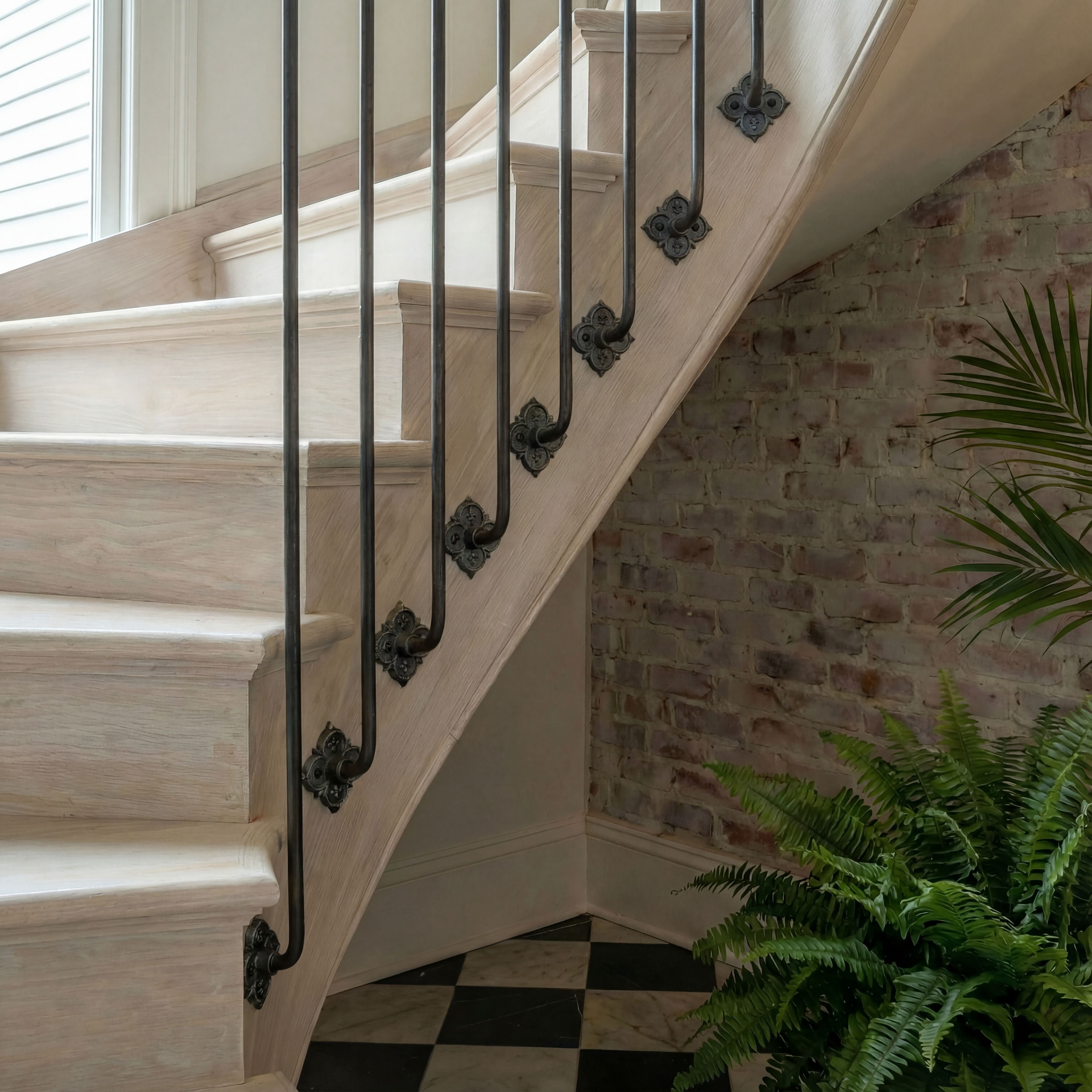 Fleur de Lis Iron Spindles | Side Mount Stair Balusters | Gothic Face ...