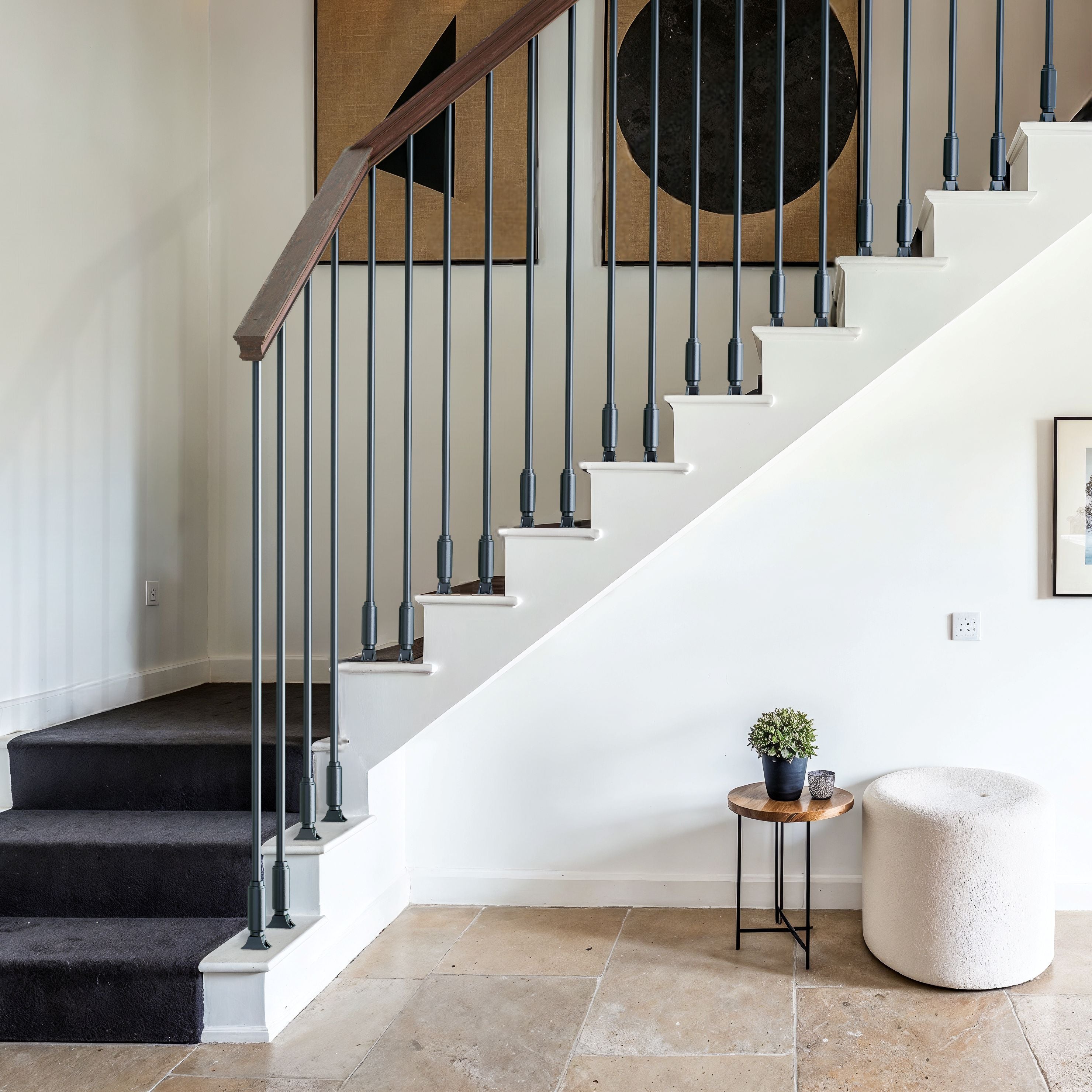Wrought Iron Handrail Stair Spindle Modern Railing Balusters ...