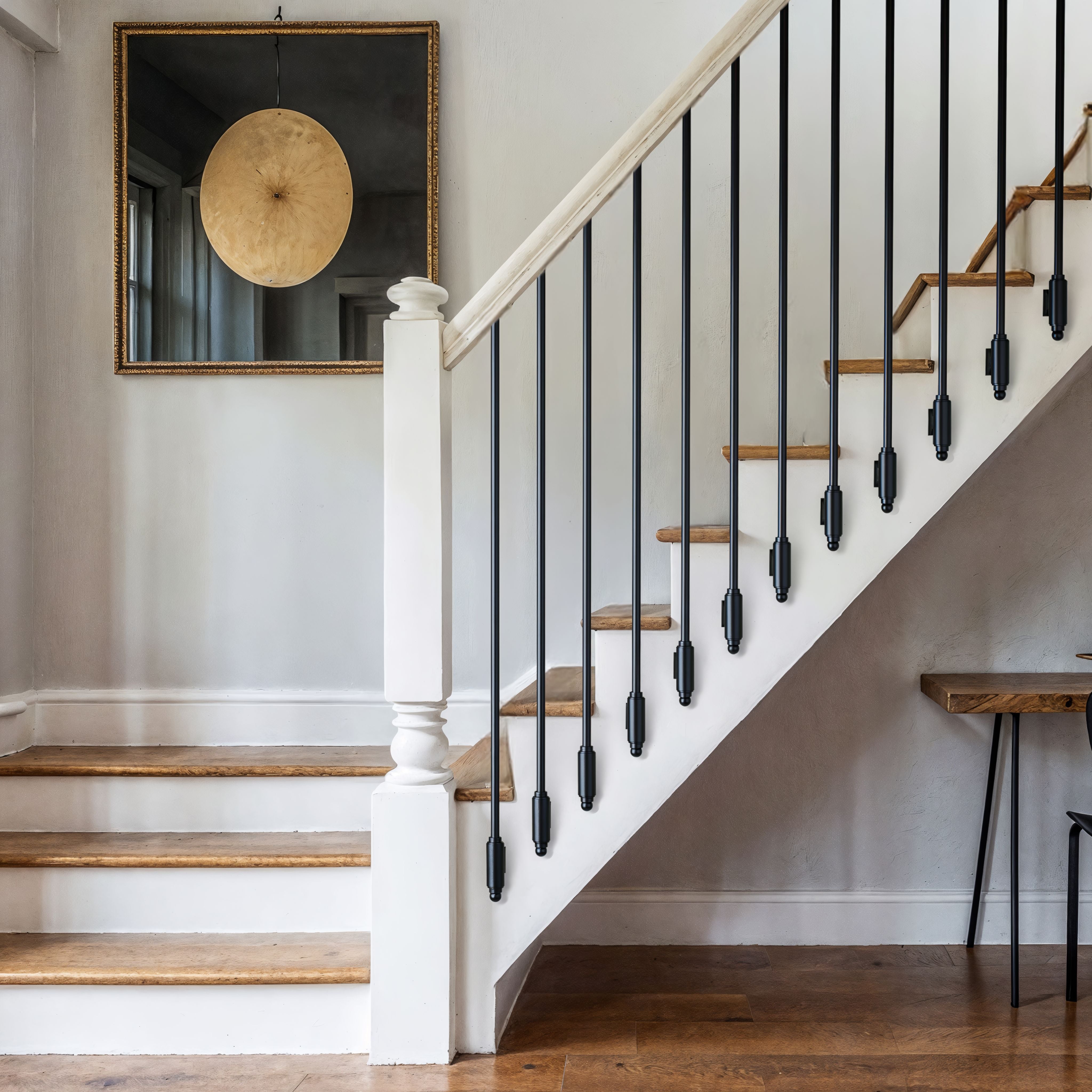 Wrought Iron Stair Spindle Black Stair Railing Baluster – middlefarmcrafts